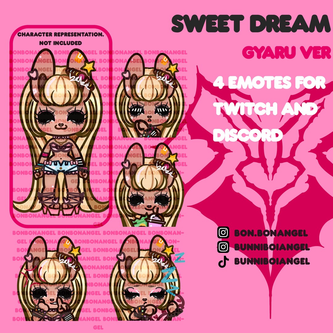 Sweet Dream Gyaru Vr. Emotes - Etsy