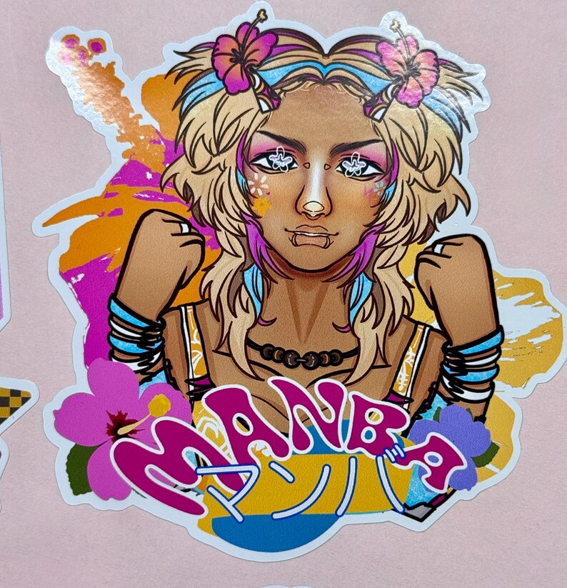 Manba Gyaruo Gyaru Subculture Sticker - Etsy
