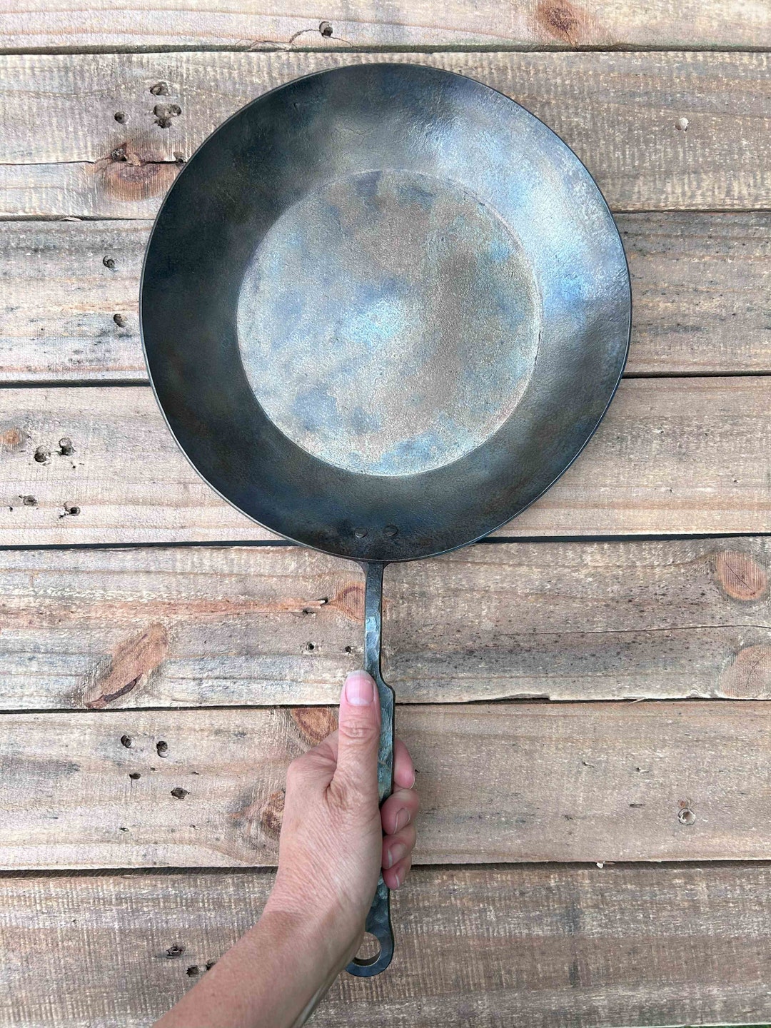 Hand Forged Carbon-steel Skillet - Medium Size - Etsy