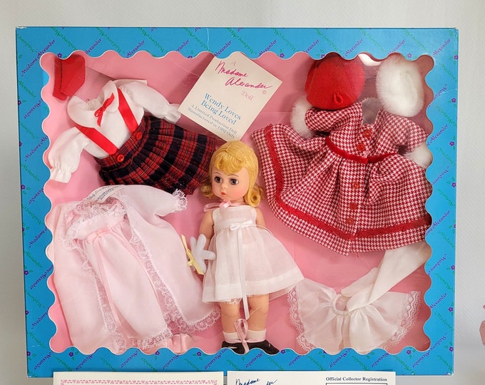 Madame Alexander Wendy Loves Being Loved Ltd Edition T Set Original