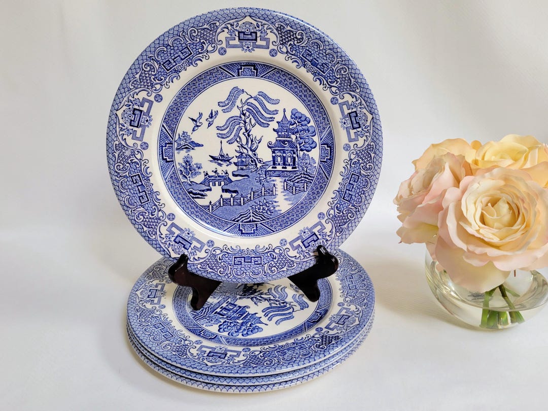 English Ironstone Transferware (EIT) 10" Plates ~ Set of 3 ...