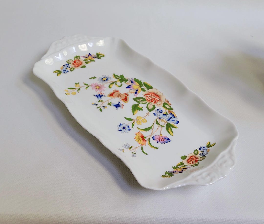 Aynsley 12" Sandwich Tray ~ Cottage Garden by John Aynsley ~ English ...