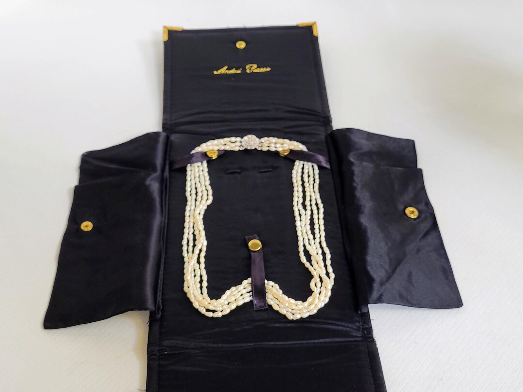 Fresh Water Pearls Vintage 1950's From Andre Piasso 5 Stand 18 Long .75 ...