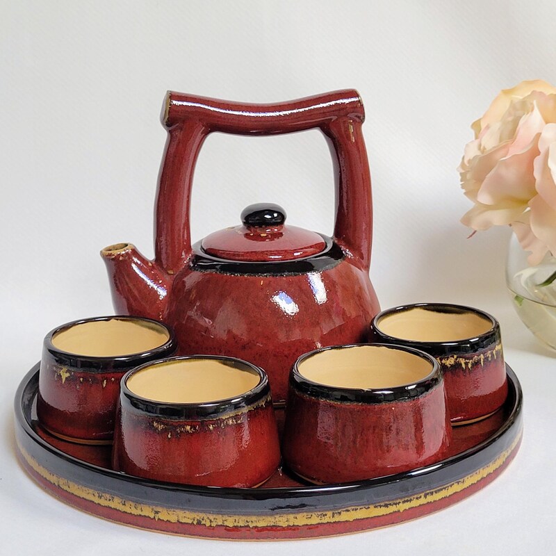 Red Tea Cups - Etsy