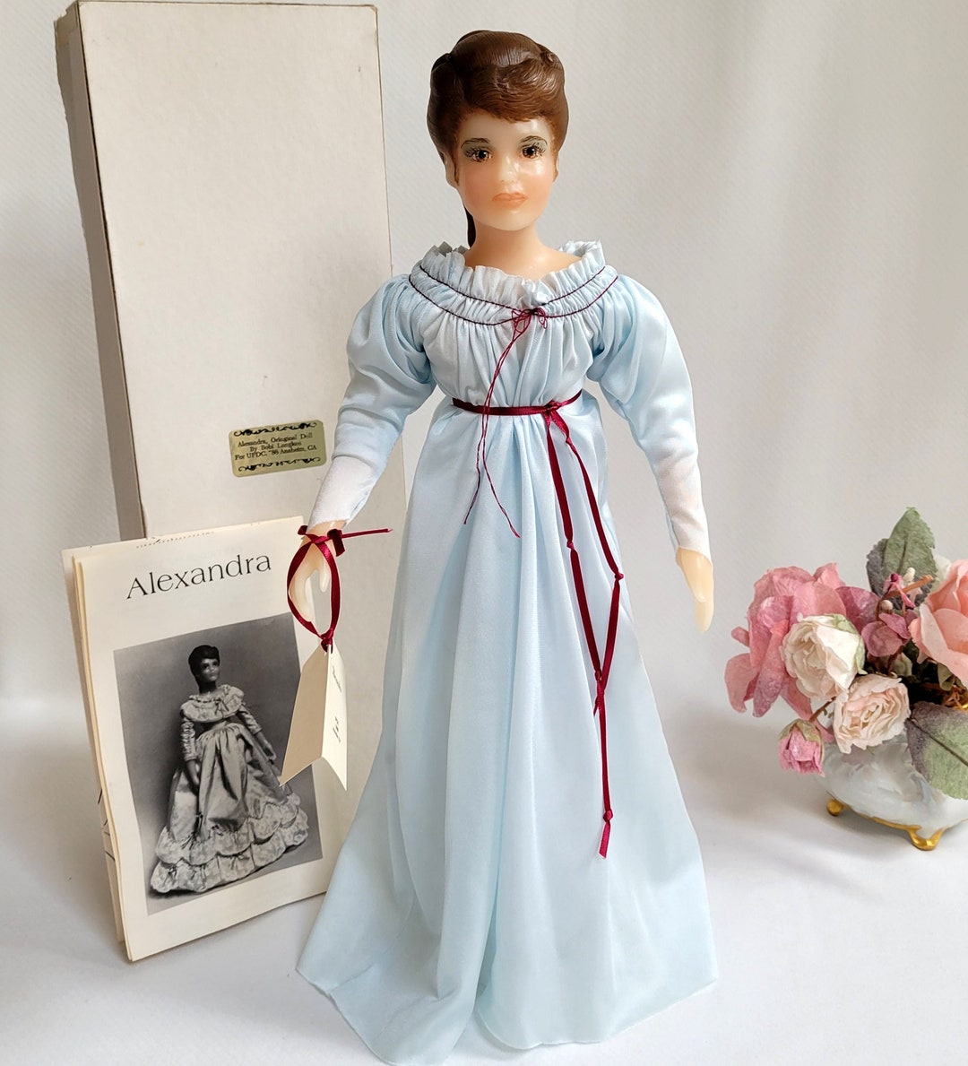 Alexandra Wax Doll by Bobi Langkau: 1988 UFDC Convention, Original Box ...