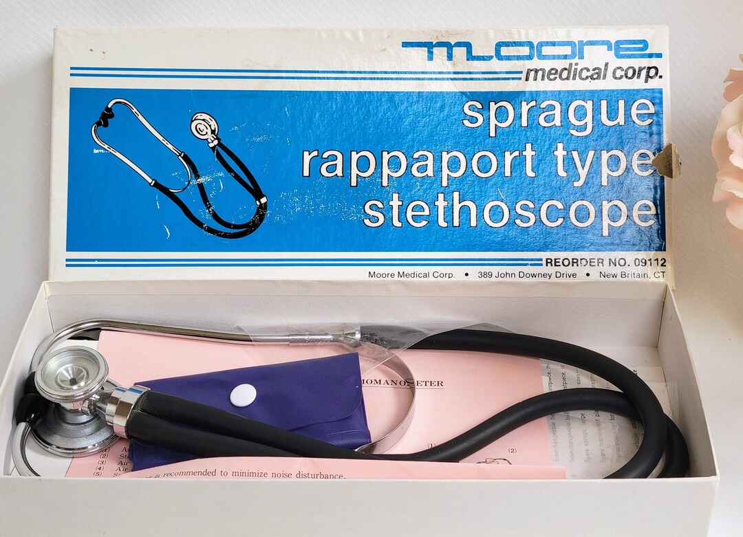 Medical Stethoscope ~ by Moore Medical Corp New Britain CT ~ Sprague ...