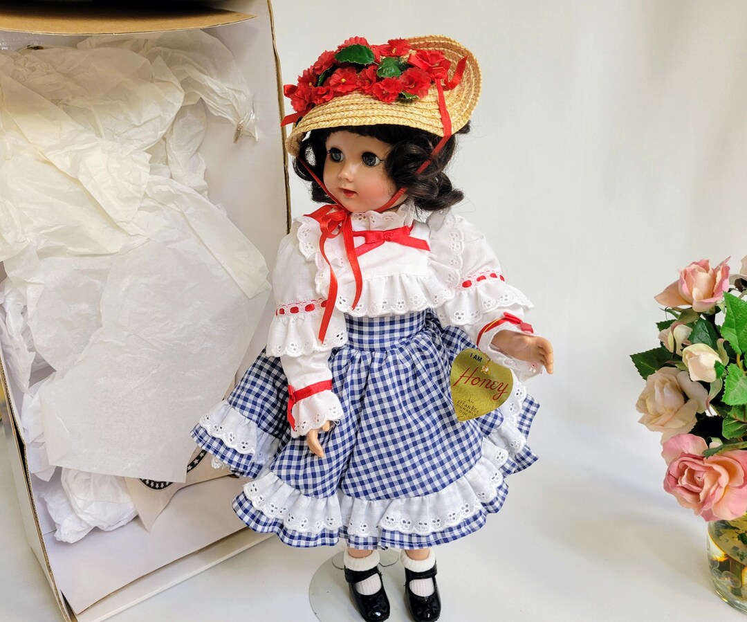 Effanbee Honey Gingham Doll ~ #V553 ~ New in Original Box, COA, Wrist ...