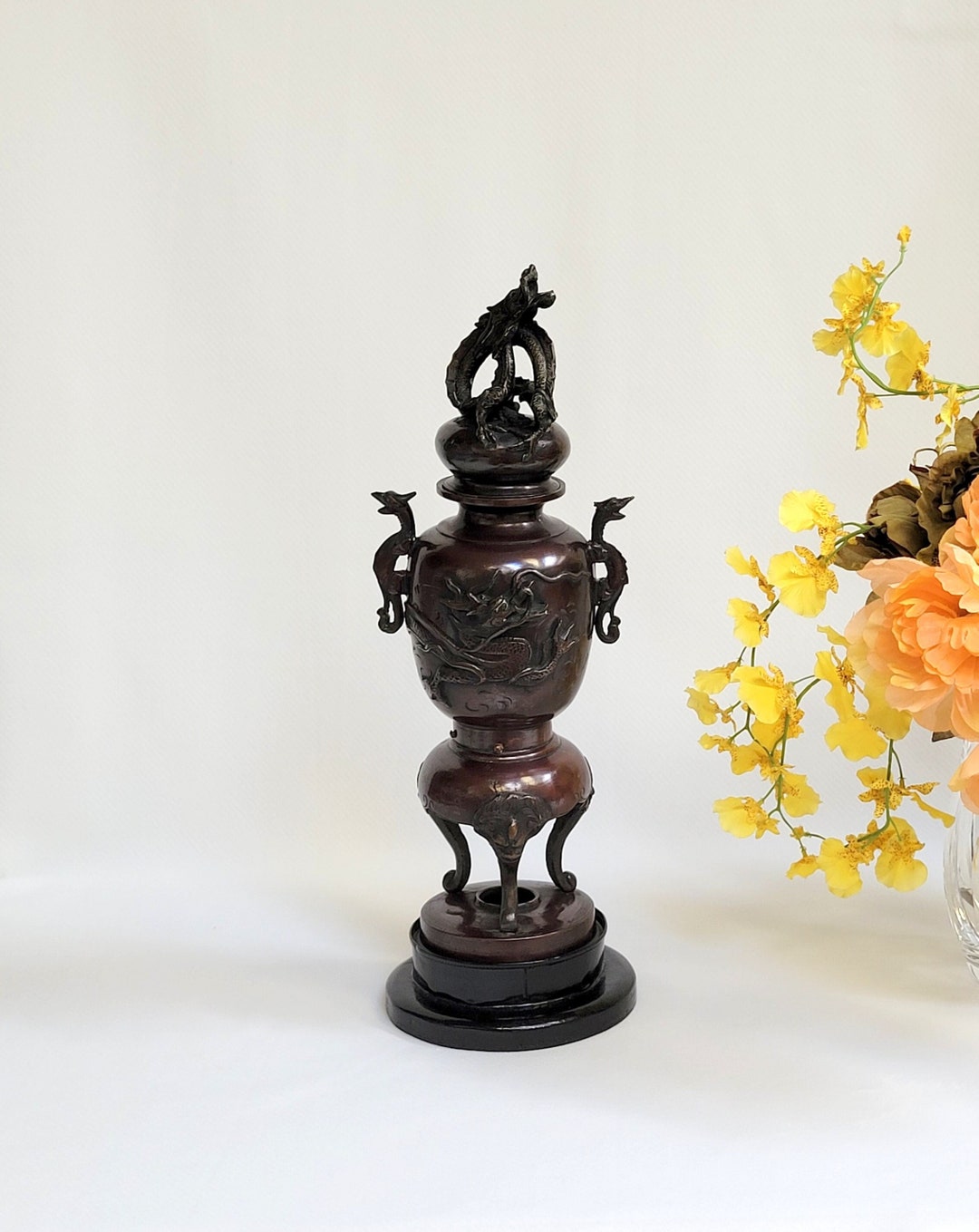 Chinese Censer (incense Burner) With Lid ~ Qing Dynasty 1890 - 1900 ...