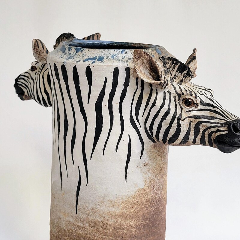 Zebra Vases - Etsy