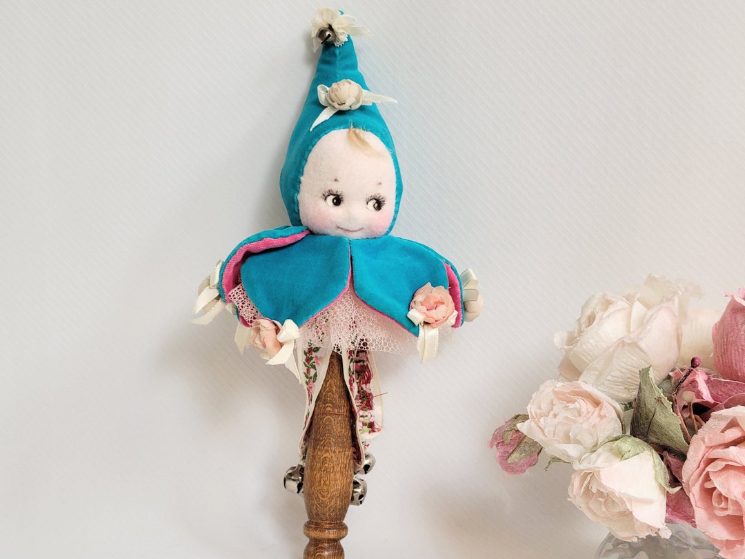 Antique Marotte Doll ~ German Soft Fabric Head Doll ~ Every Stitch Was ...
