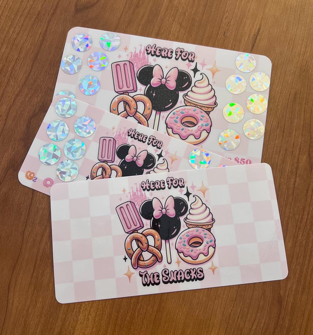 Castle Snacks Dashboard and Scratch off Savings Challenge/holographic ...
