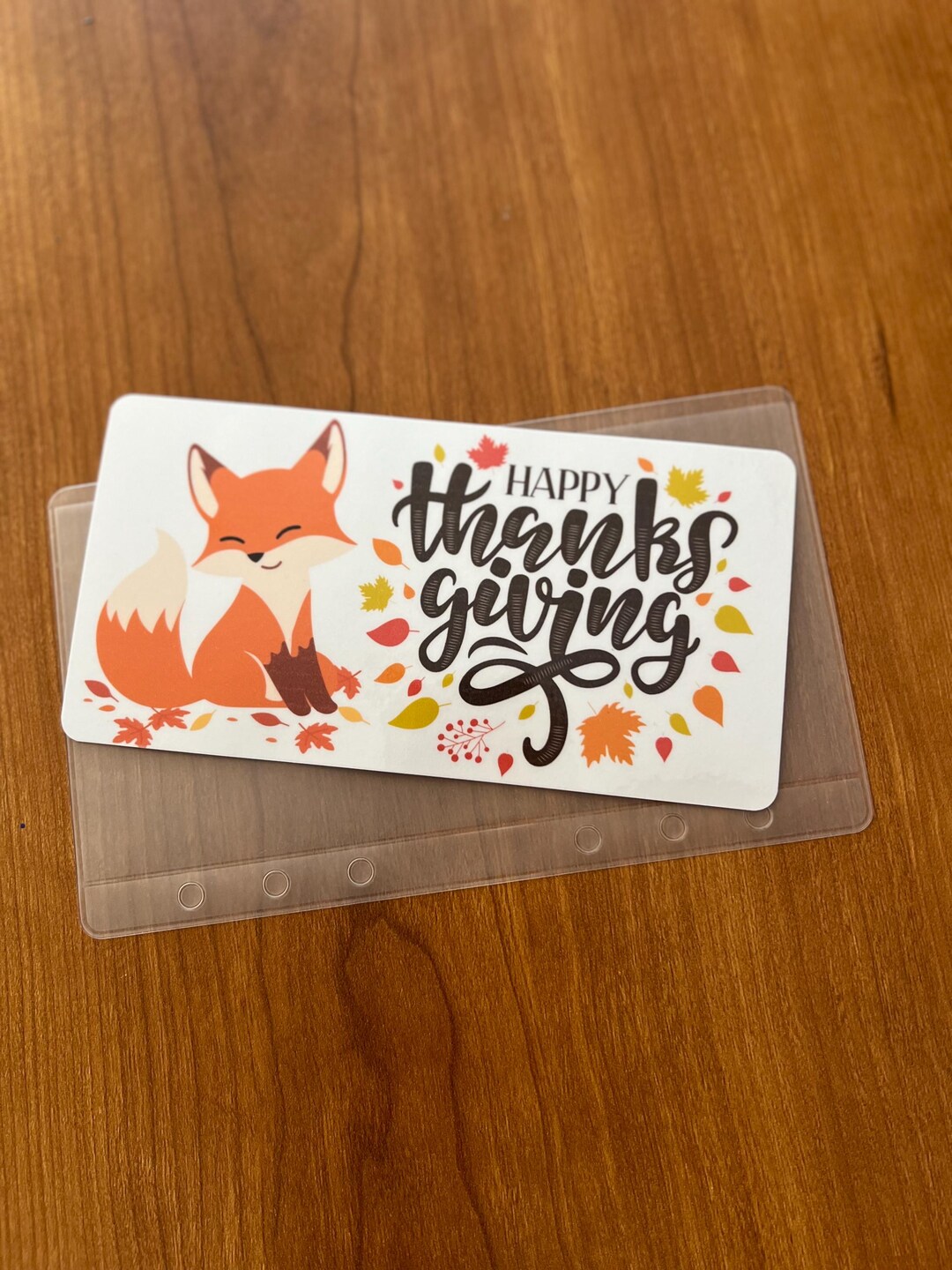 Fox Happy Thanksgiving Laminated Envelope Dashboards // Sized for ...
