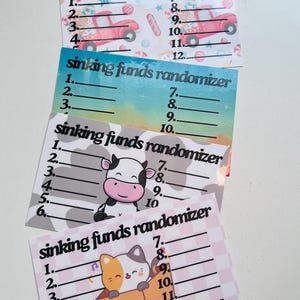 Randomizer Cards / A6 Laminated Dashboard - Etsy
