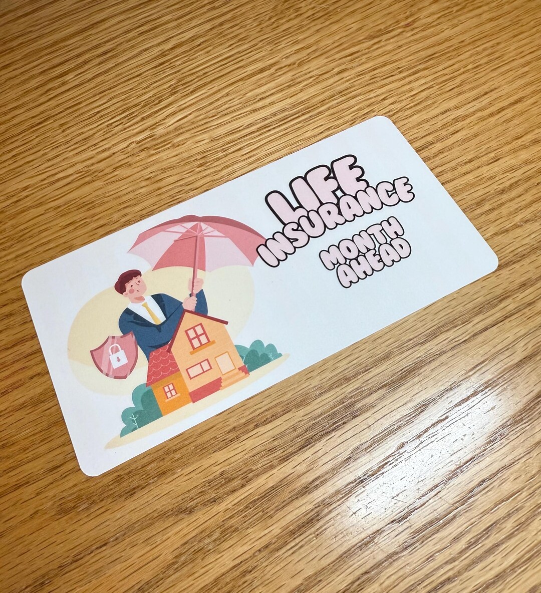Life Insurance Month Ahead Envelope Dashboards // Sized for A6 ...