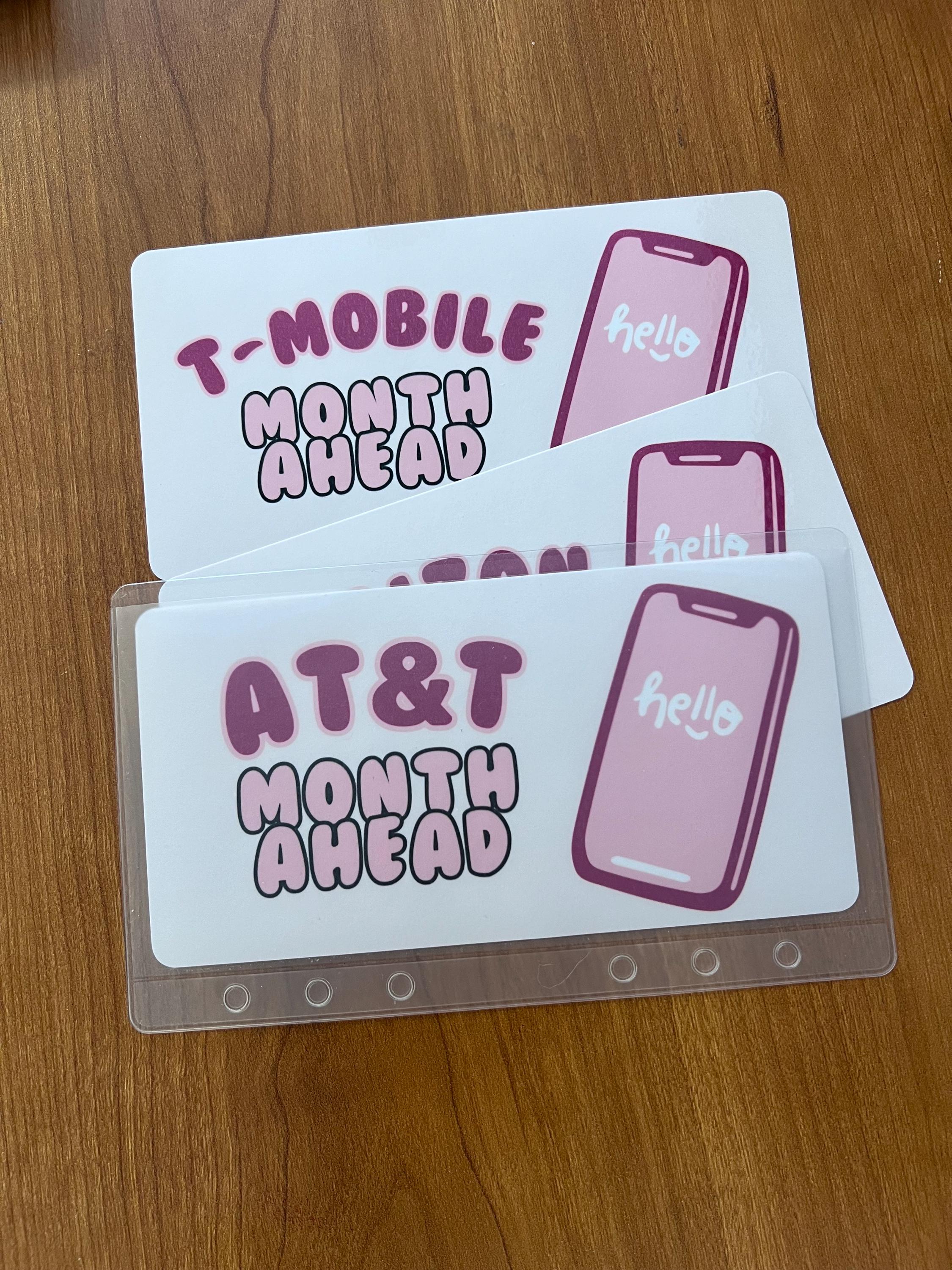 Phone Month Ahead Envelope Dashboards // Sized for A6 Envelopes ...