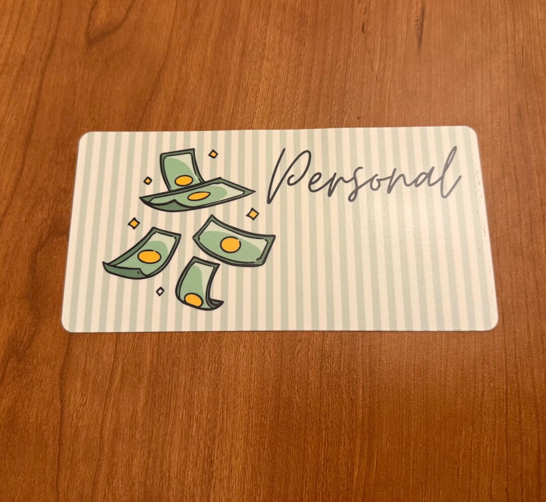 Personal Envelope Dashboards // Sized for Envelopes // Order With or ...