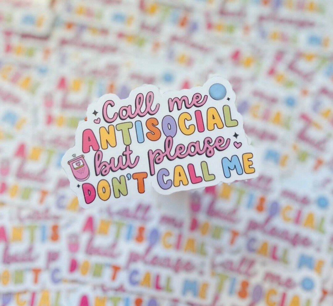 Don’t Call Me Waterproof Sticker - Etsy