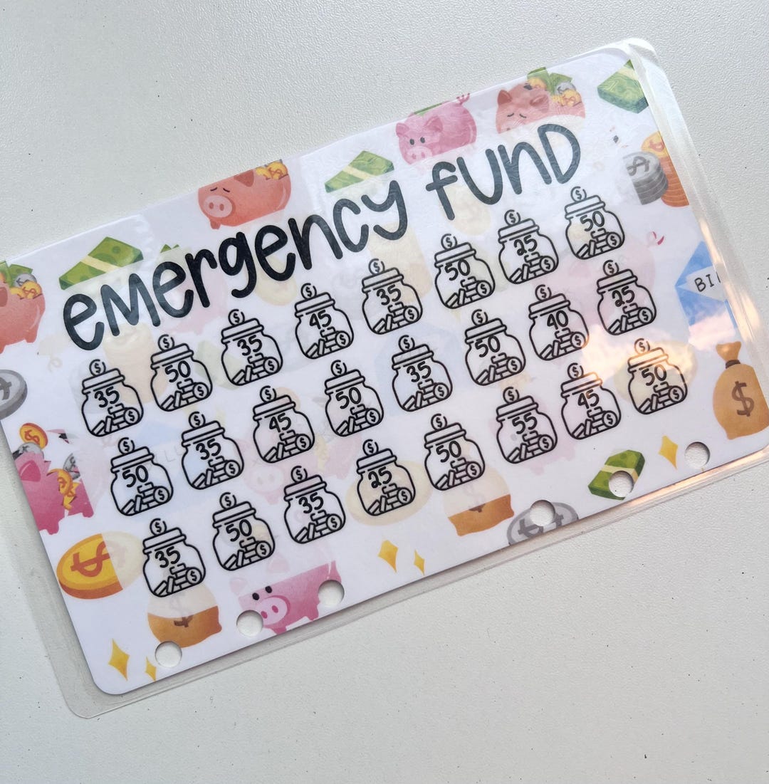 Emergency / Save 1,000/ A6 Laminated Cardstock Cash Envelope - Etsy