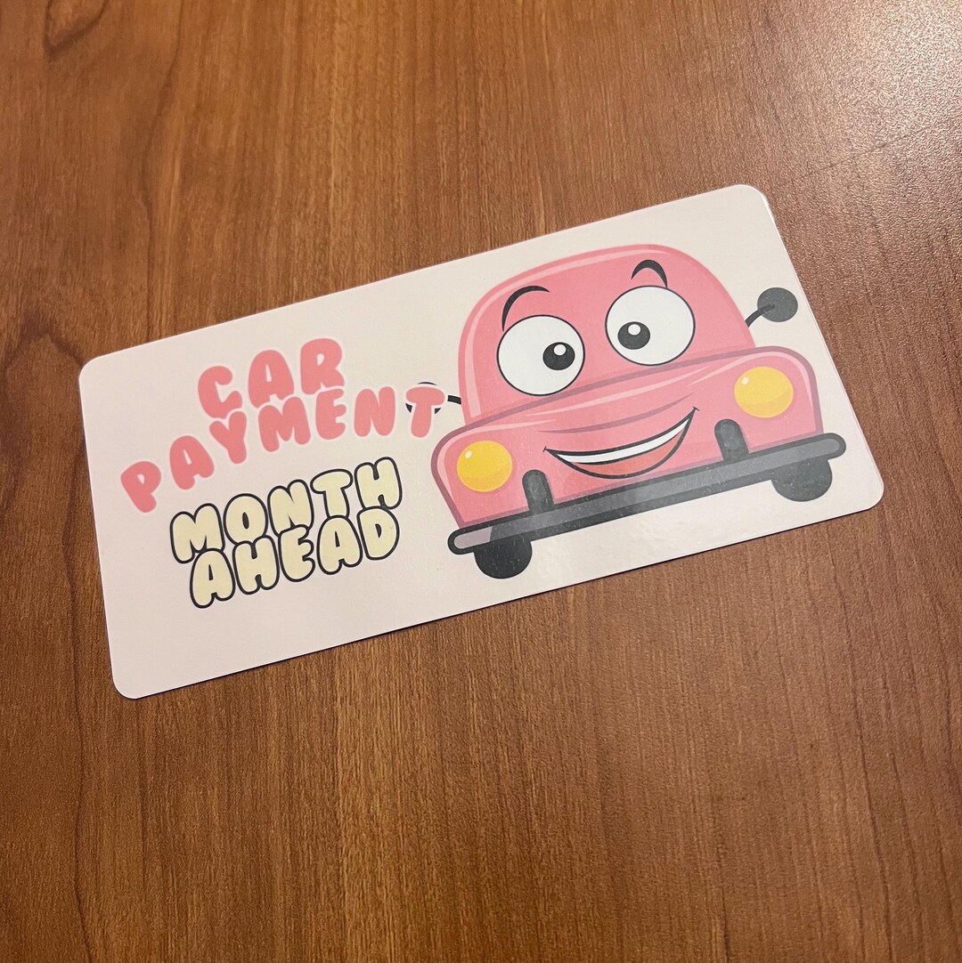 Car Payment Month Ahead Envelope Dashboards // Sized for A6 Envelopes ...