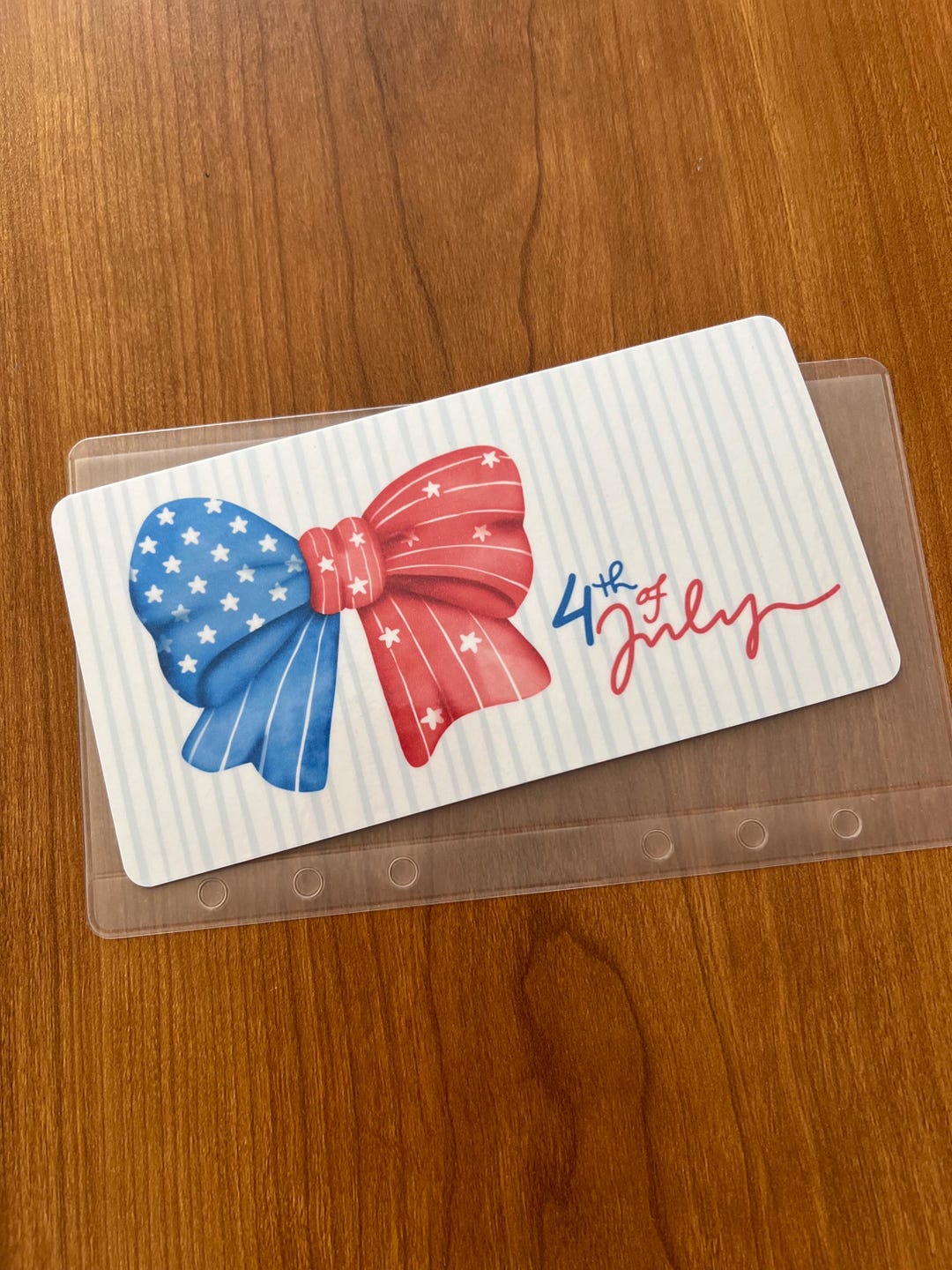4th of July Bow Laminated Envelope Dashboards // Sized for Envelopes ...