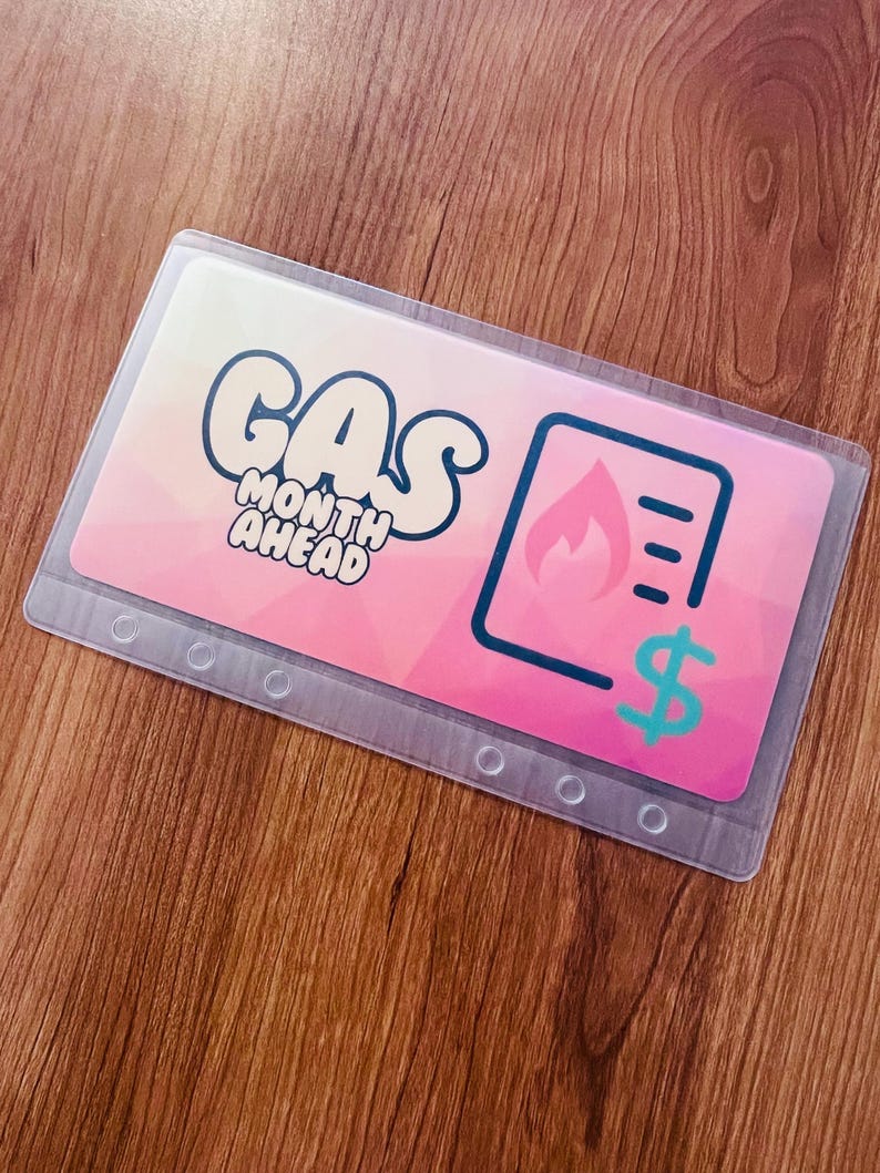 Gas Month Ahead Envelope Dashboards // Sized for A6 Envelopes // Order ...