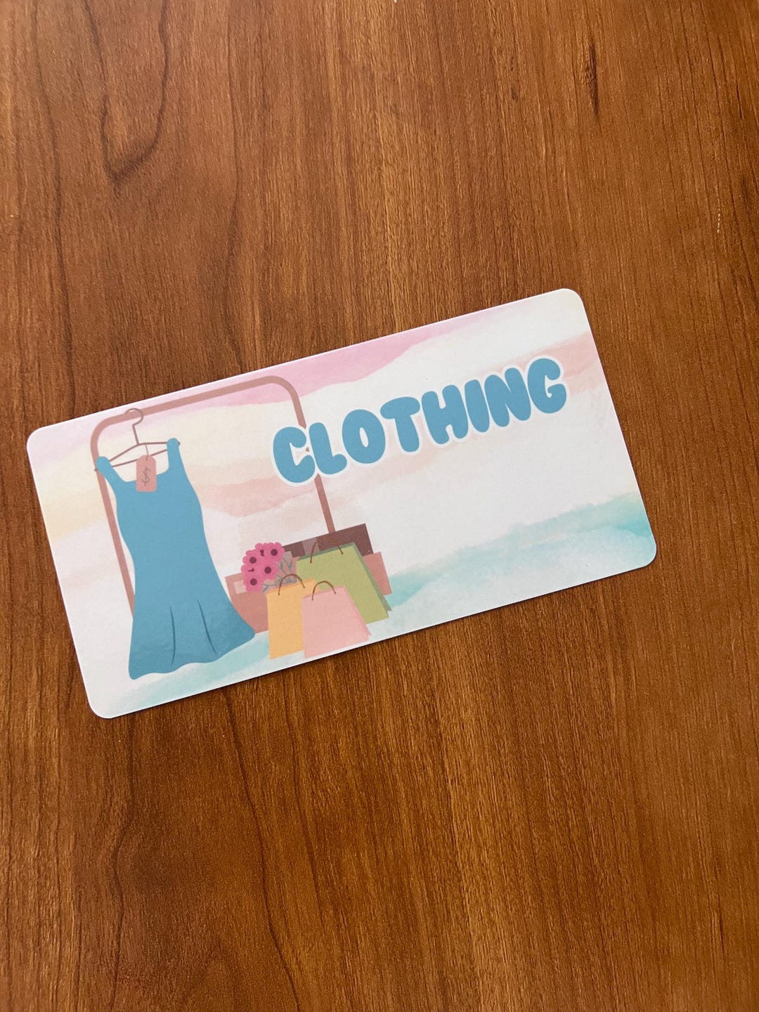 Clothing Envelope Dashboards // Sized for A6 Envelopes // Order With or ...