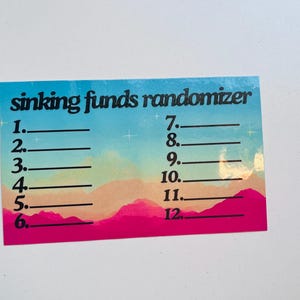 Randomizer Cards / A6 Laminated Dashboard - Etsy