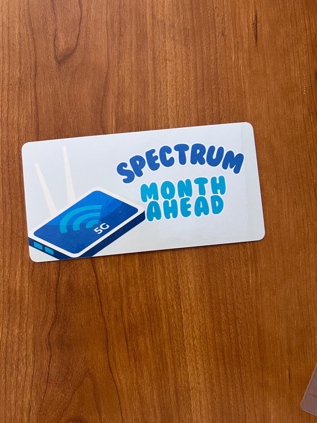 Spectrum Month Ahead Envelope Dashboards // Sized for Zip or Unzip A6 ...