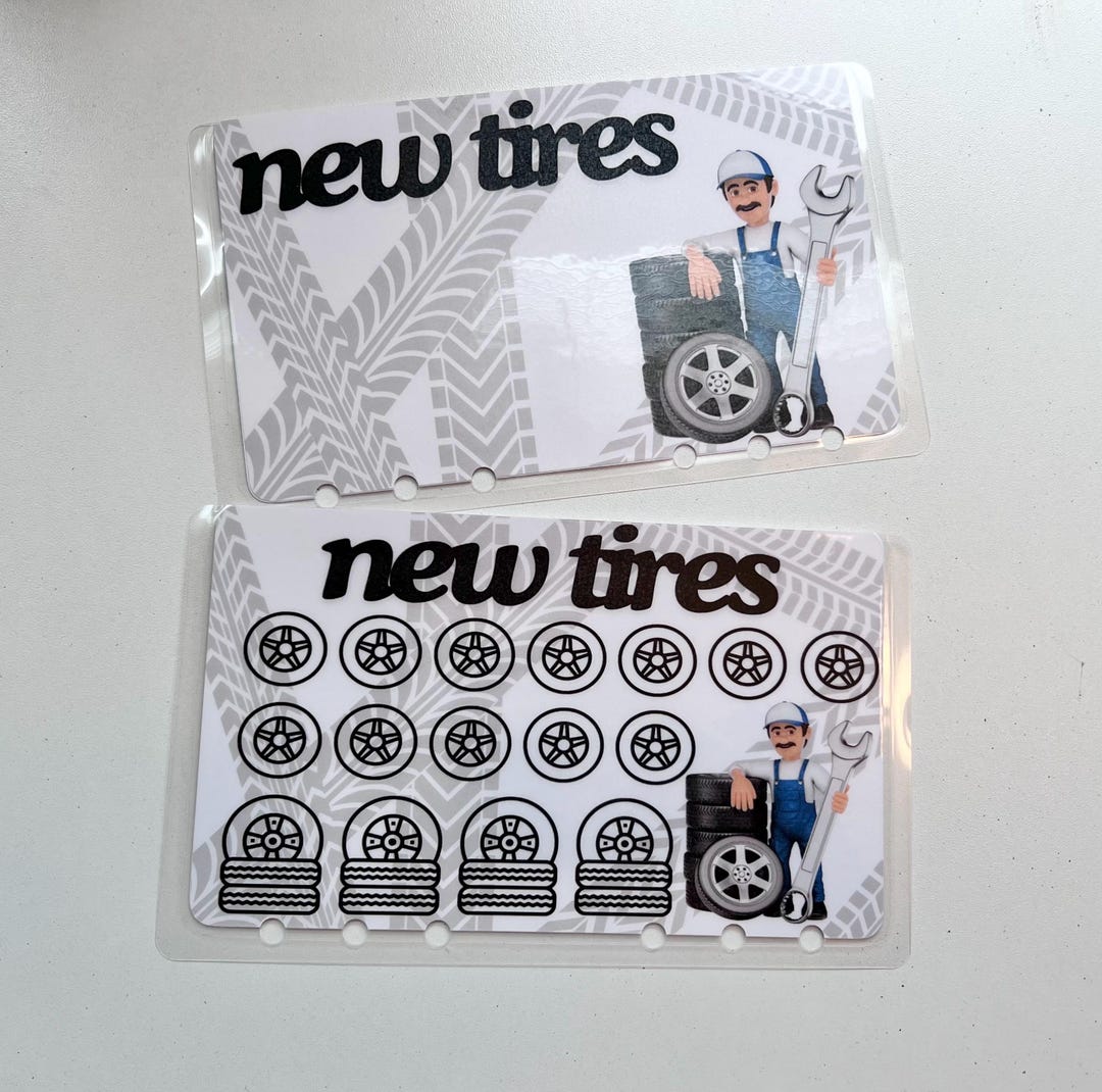 New Tires / A6 Laminated Cardstock Cash Envelope - Etsy