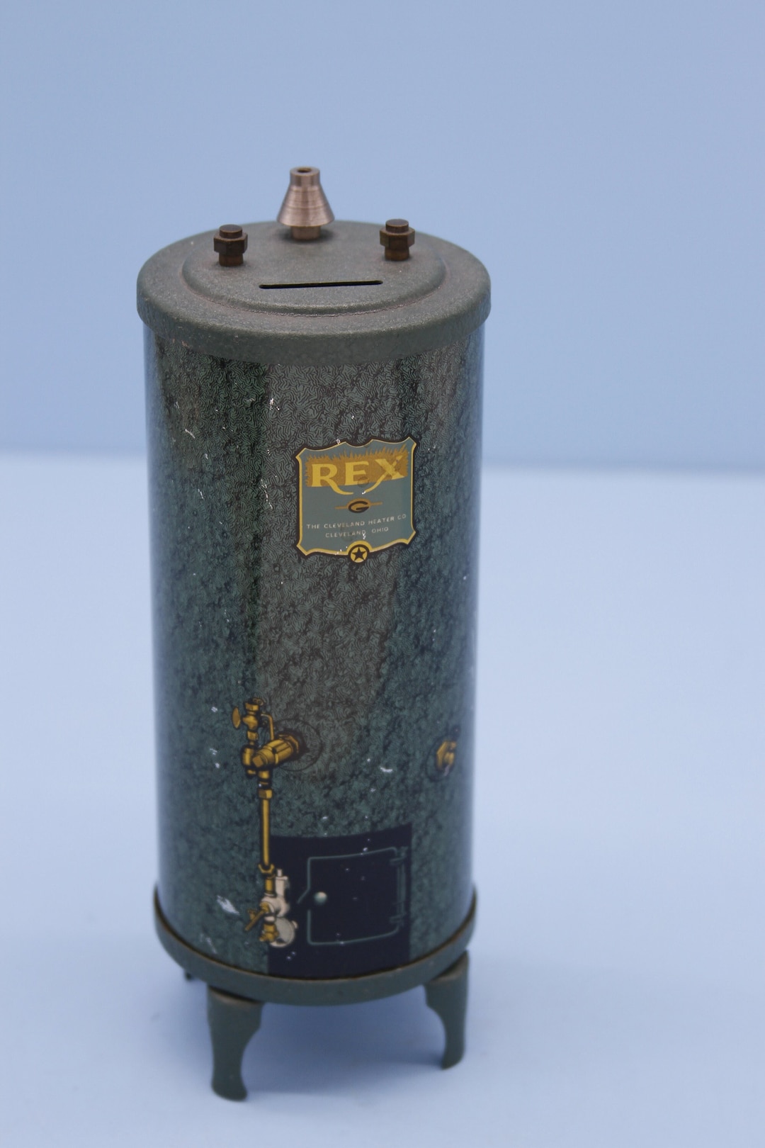 Rare 1930's "rex Cleveland Heater Co" Salesman Sample Waterheater Tin ...