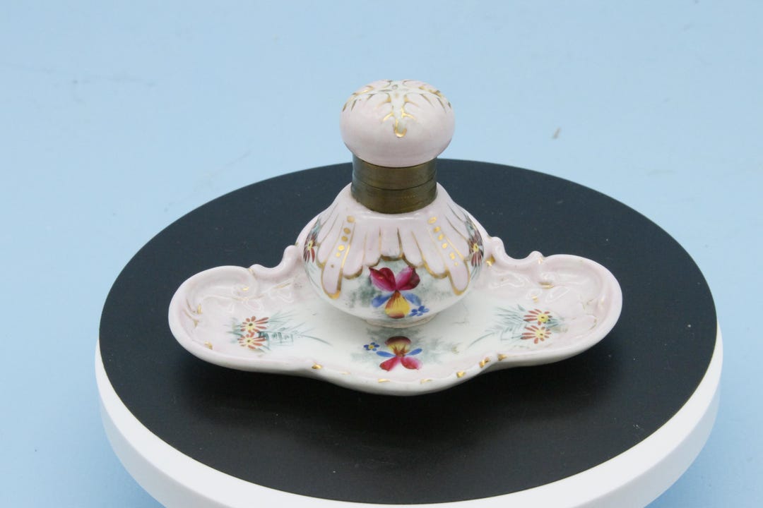 1880'S Flower Ink Well - Etsy