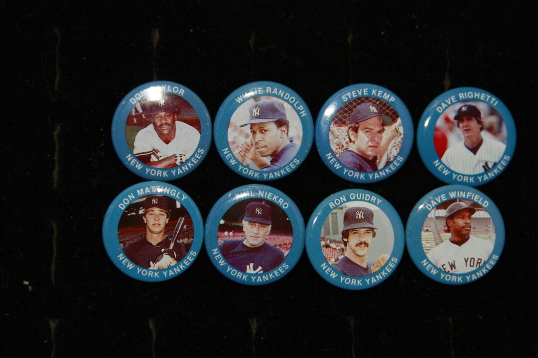 1984 Fun Foods Baseball Pins Lot of 8 New York Yankees - Etsy