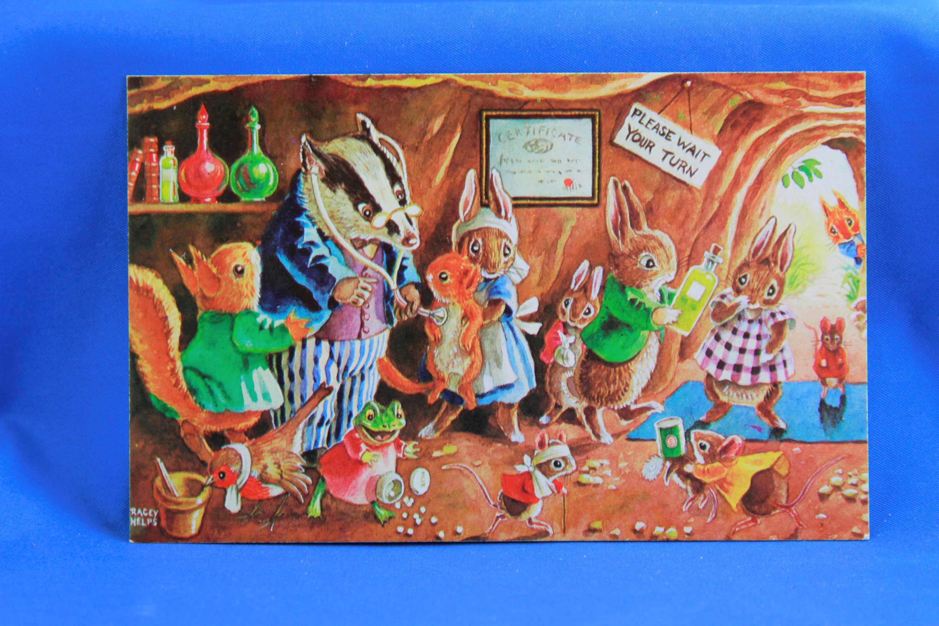 vintage anthropomorphic French artist Granville oversized postcard Art ...
