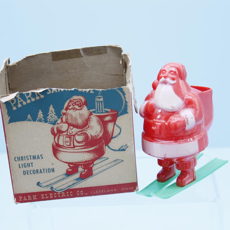 Plastic Santa - Etsy