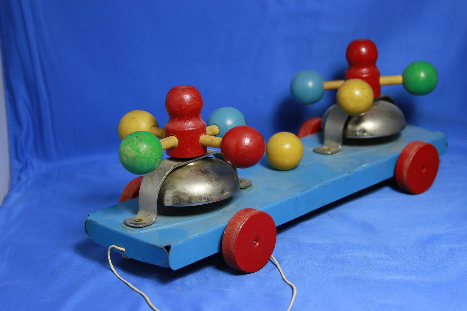 Vintage Gong Pull Toy Bell Toy - Etsy Israel
