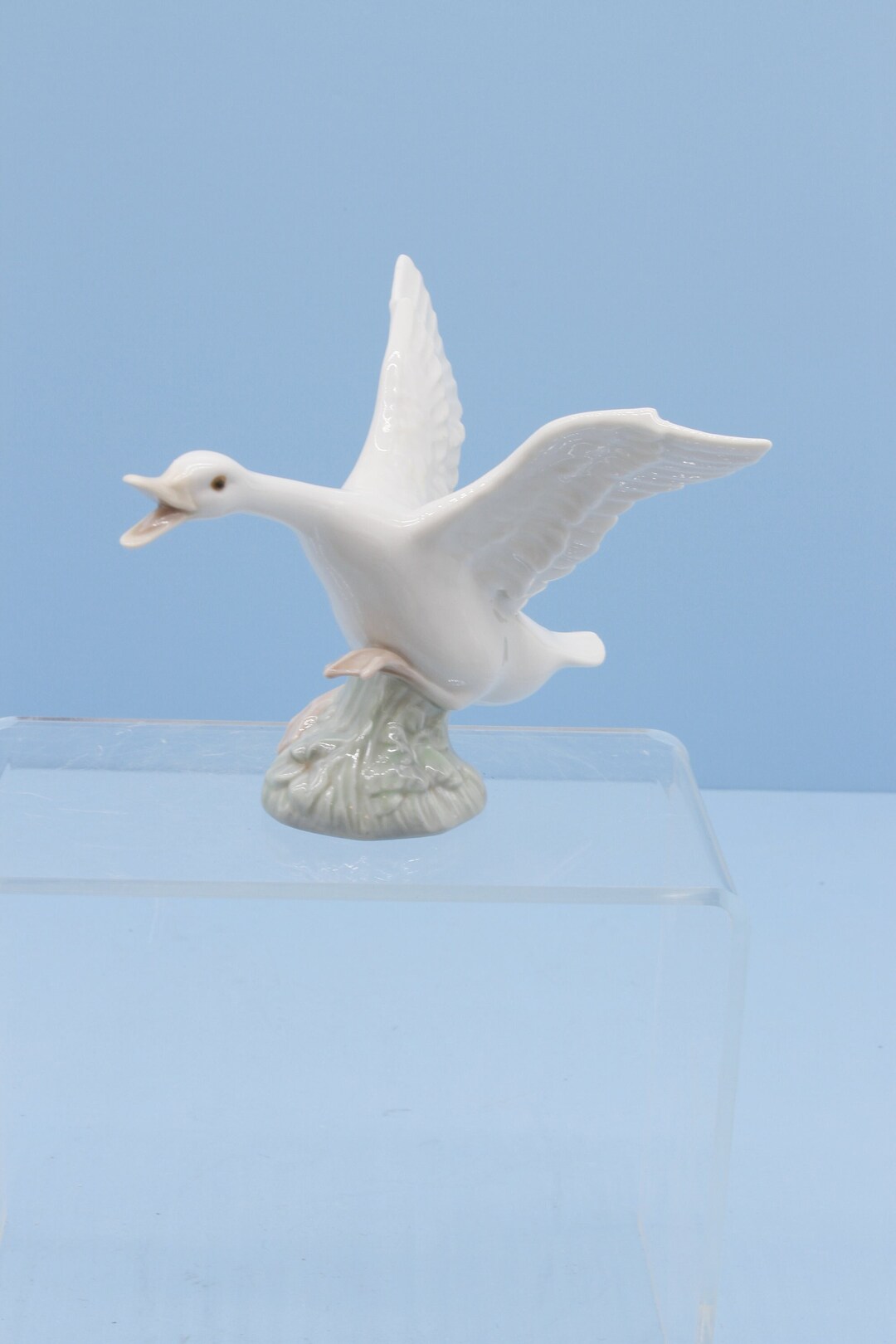 Lladro Taking off Running Flying Goose Duck Porcelain Figurine #1265 No ...