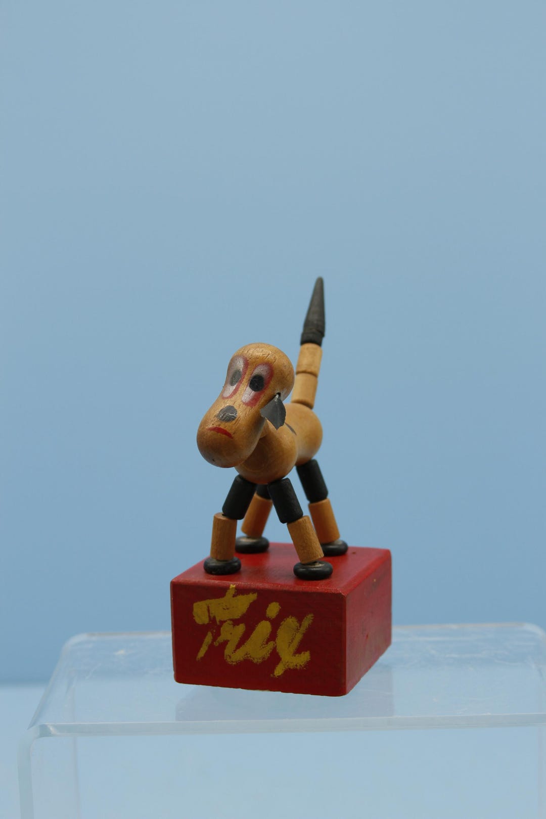 Vintage Trix the Dog Wooden Push String Puppet Toy 1940s Rare - Etsy