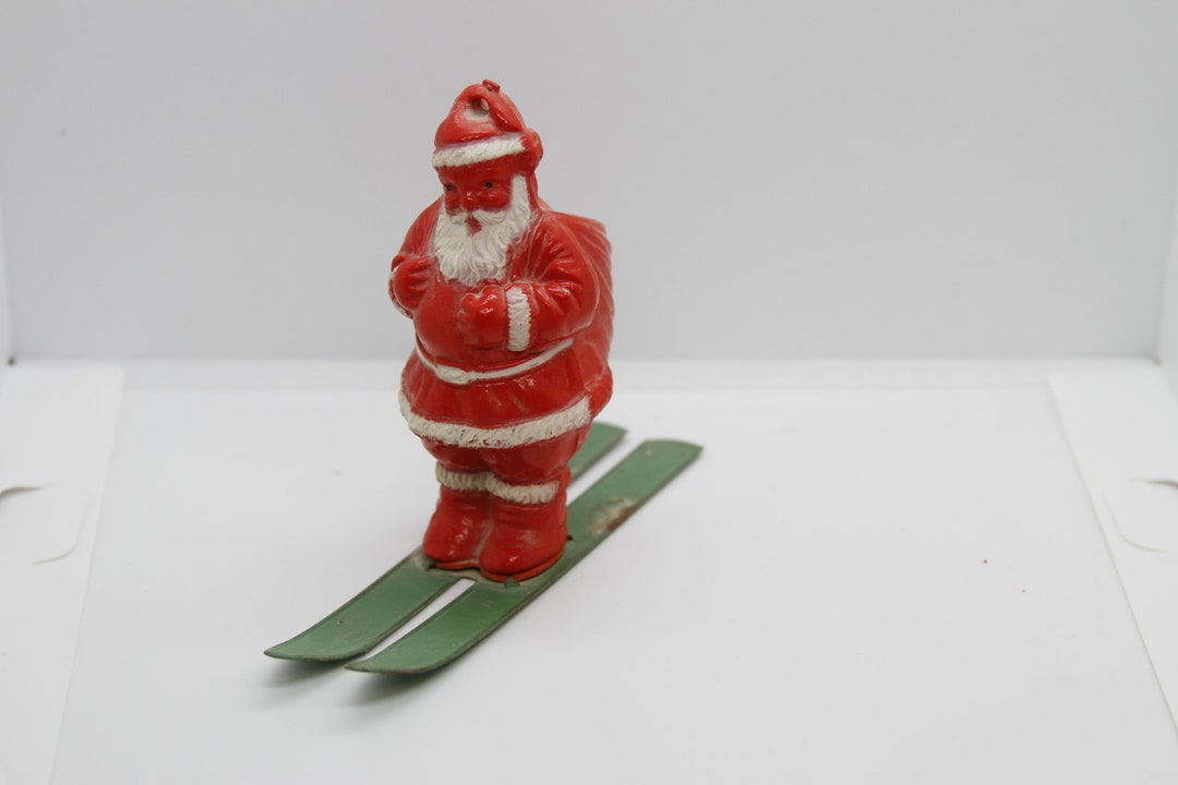 1940s Christmas Santa Candy Container: Irwin Cellulose Acetate Figure ...