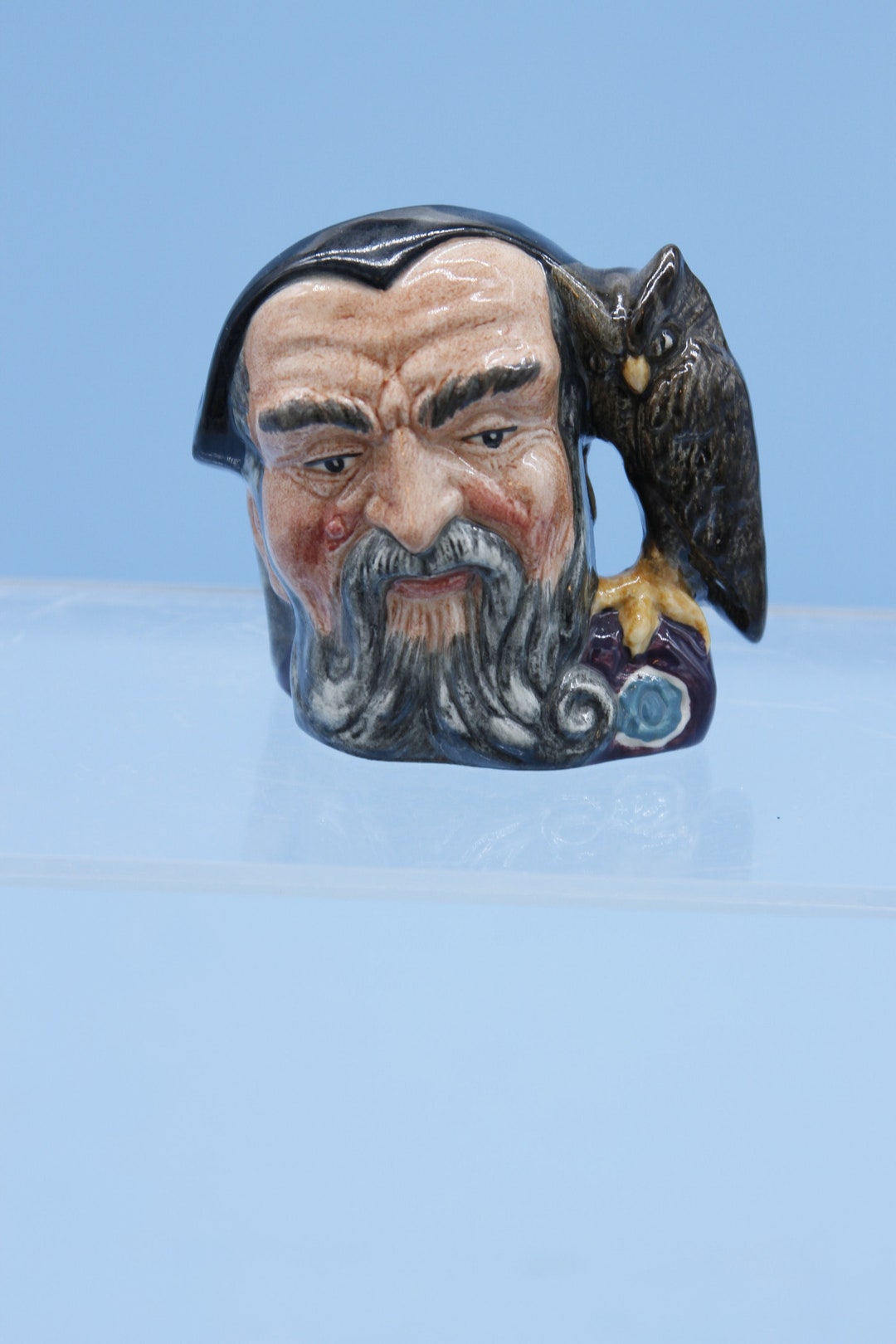Royal Doulton Toby Character Jug Mug "merlin" Owl D6543 1959 Mini Small ...