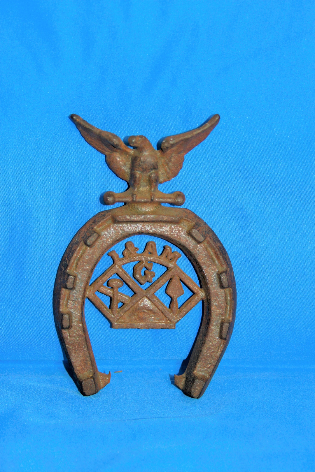 Vintage Masonic Horseshoe With Masonic Logo - Etsy