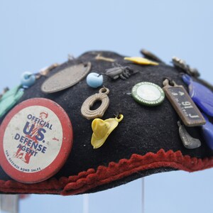 Vintage 1930's-1980's Felt Beanie 38 Hanging Charms and Pins. - Etsy
