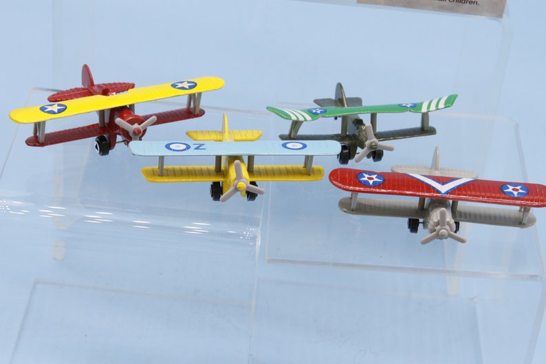 Collectors Set of Miniature Biplanes. Lot of 4 Boeing Curtiss - Etsy