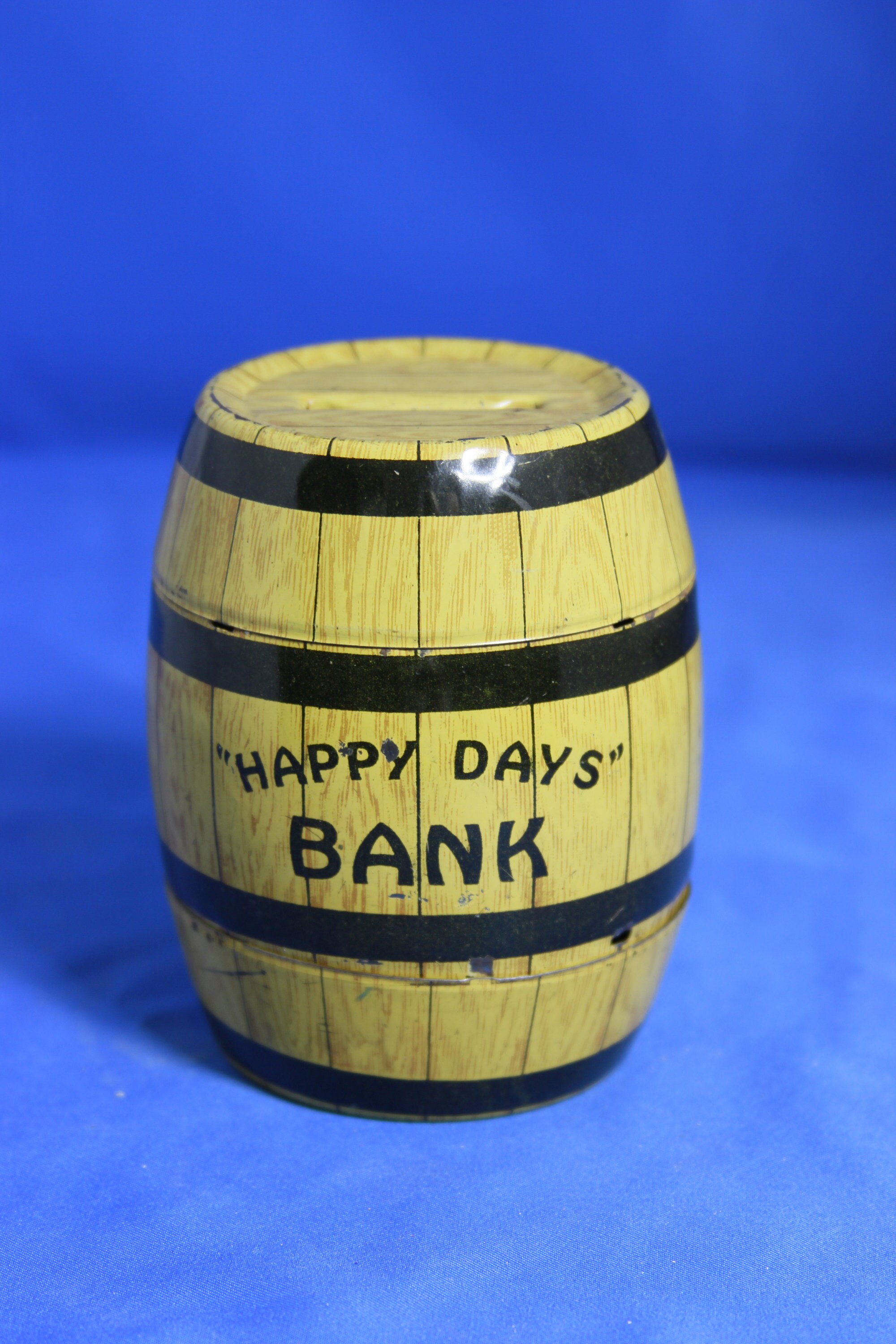 Vintage Chein Tin Barrel Bank - Etsy Sweden