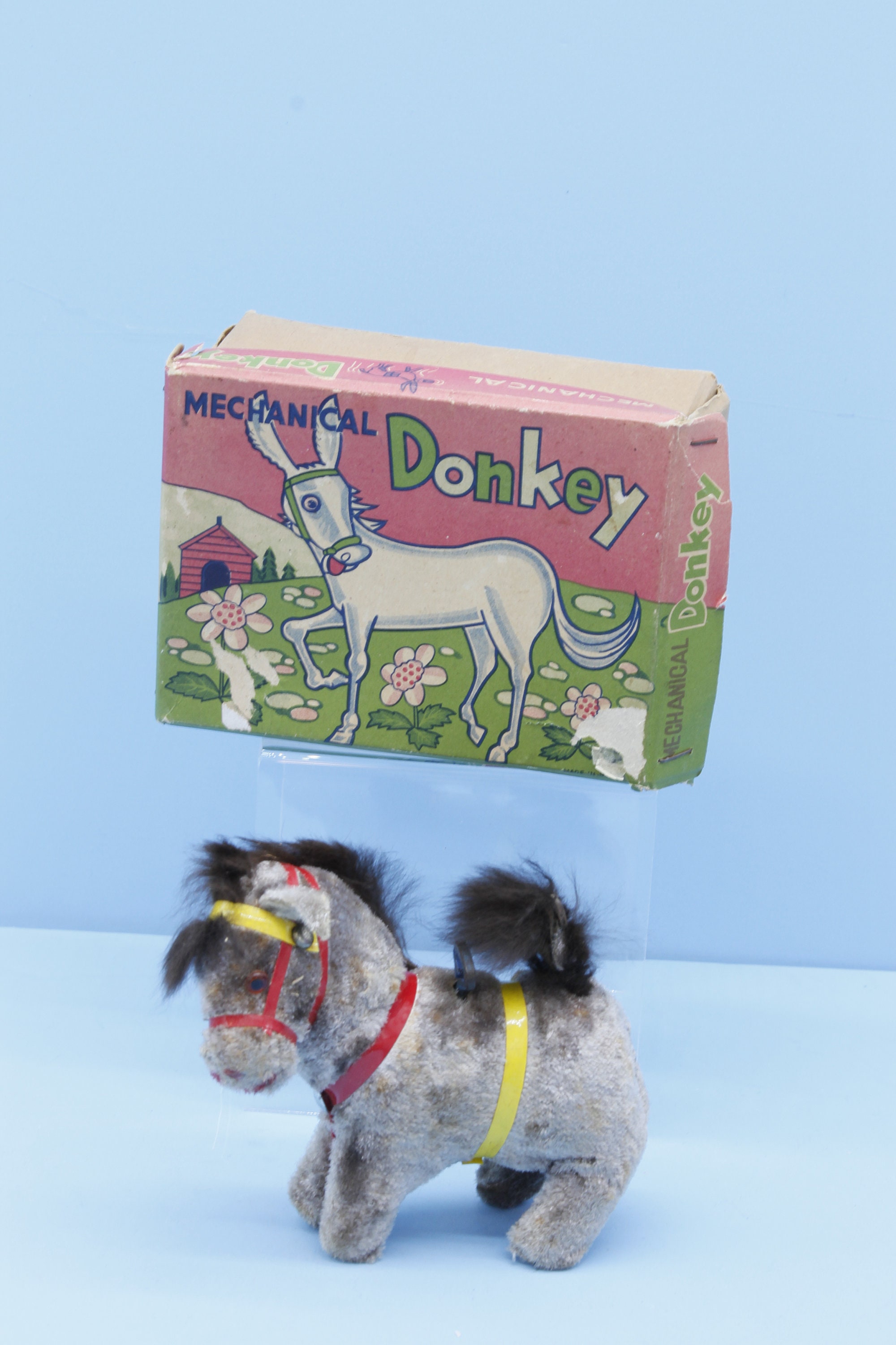 Antique Wind-up Donkey With Box - Etsy