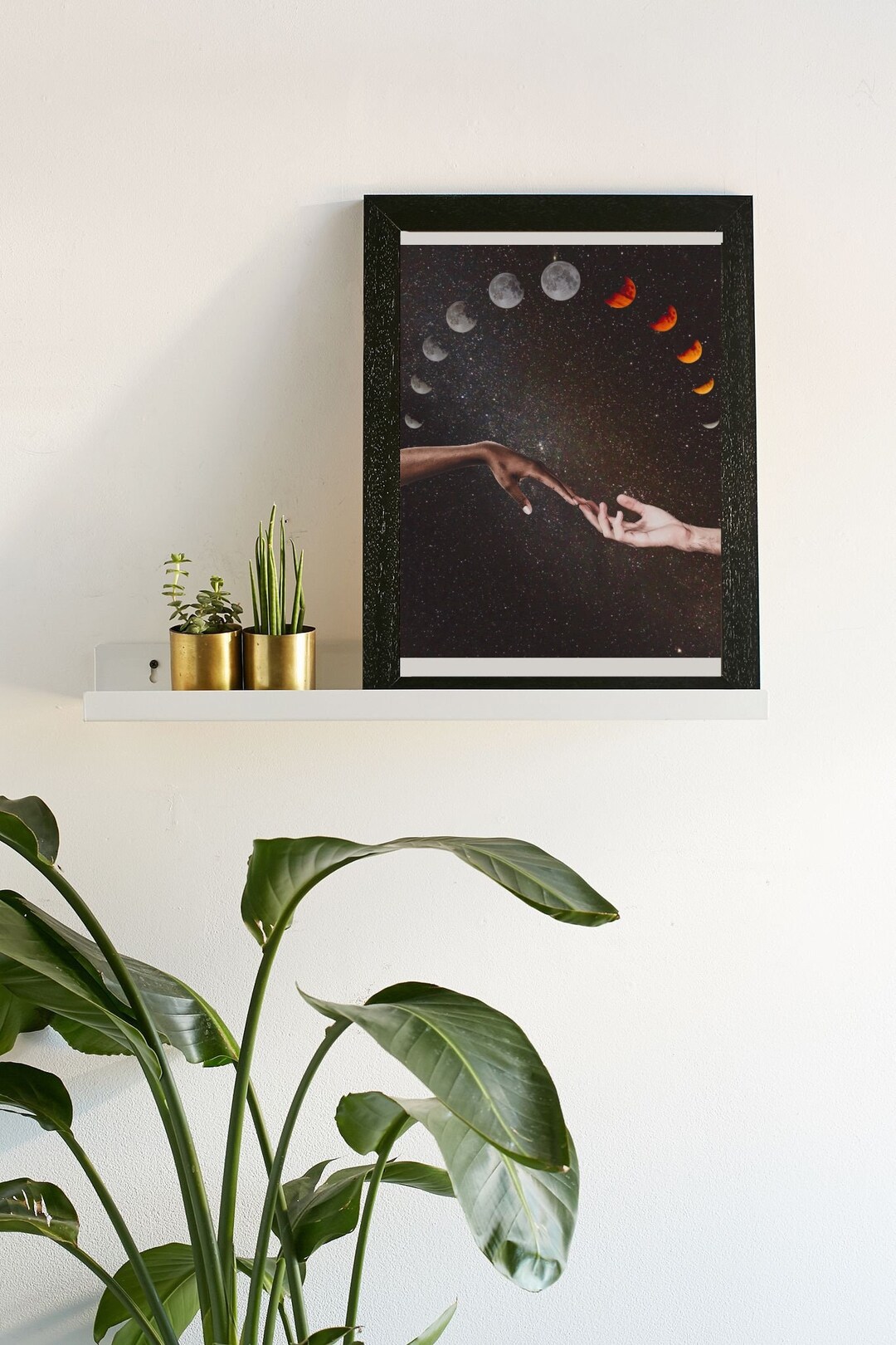 Surreal Hands of Unity Collage: Cosmic Love and Equality - Art Print ...