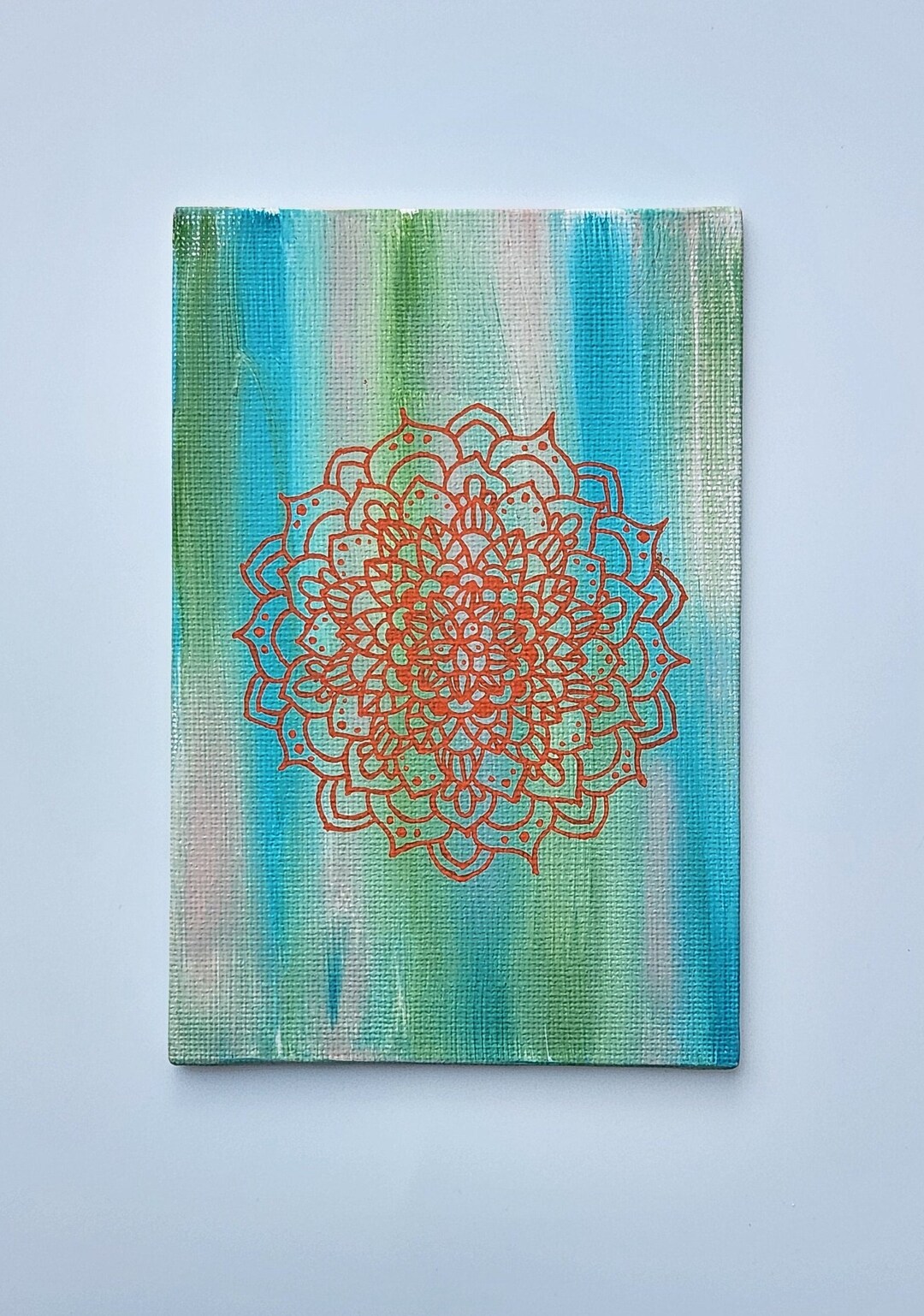 Orange Free Hand Mandala - Etsy