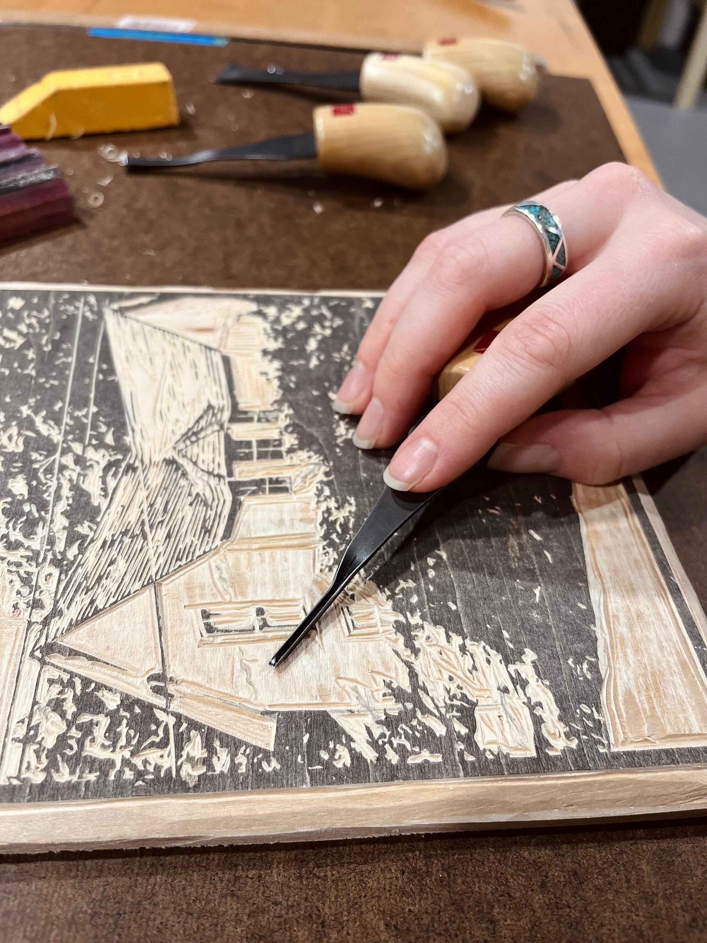 Hidden Treasure | Original Limited Edition Block Print, Hand-carved ...