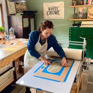 Intertwined Embossed Original Hand-carved Relief Print - Etsy