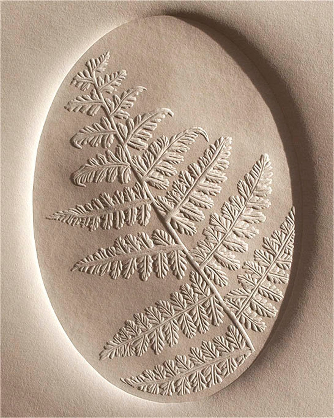 Eastern Hay-scented Fern | Blind Embossed, Limited Edition, Hand-carved ...