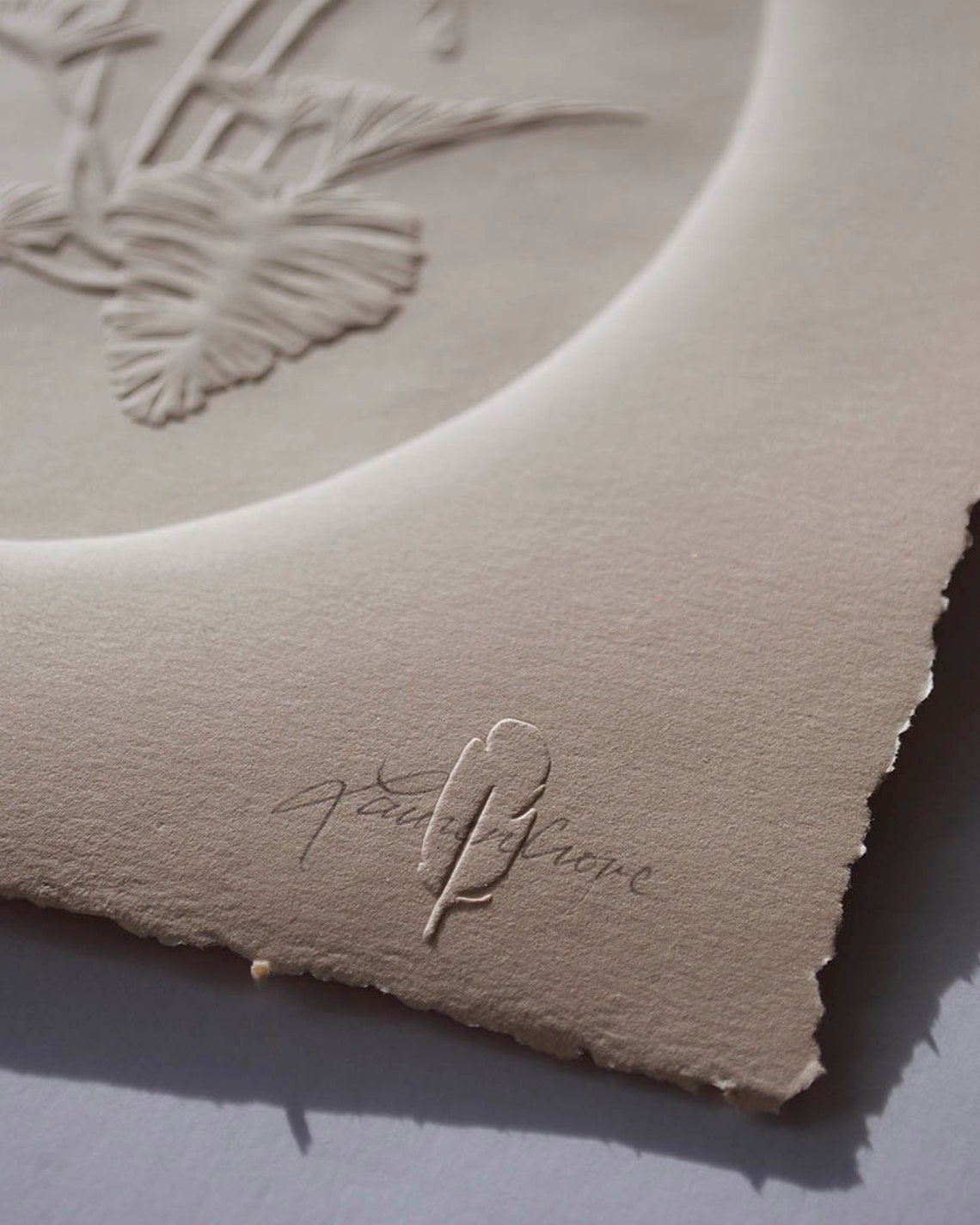 Violet | Blind Embossed, Limited Edition, Hand-carved Block Print ...